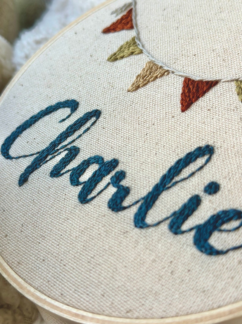 Custom Baby Embroidery Name Sign, Baby Boy, Nursery Embroidery, Baby ...