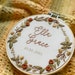 Hand Embroidered Floral Baby Name Hoop, Nursery Decor, Birth ...