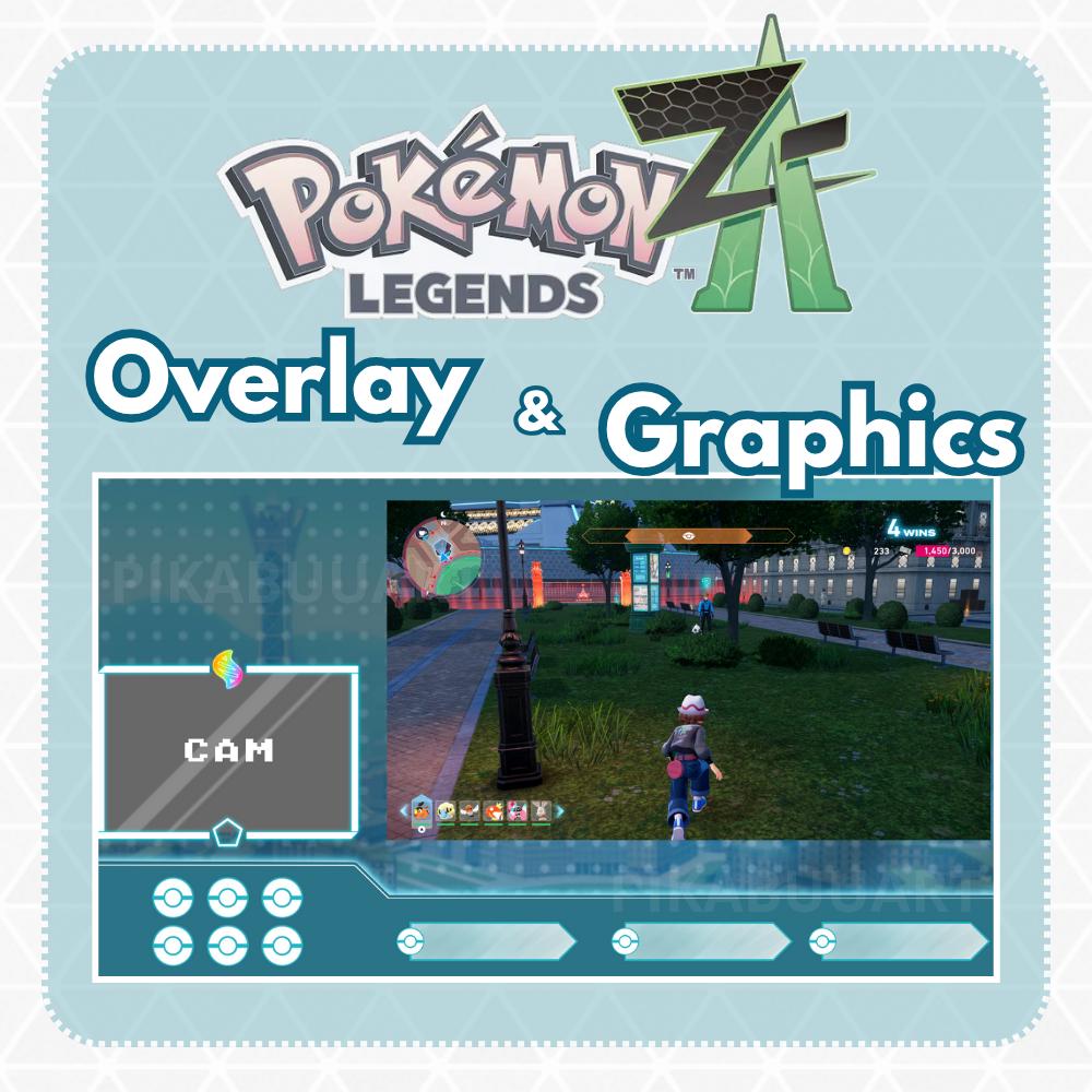OVERLAY Pokémon Legends ZA | Twitch Kick Discord Youtube Graphics ...