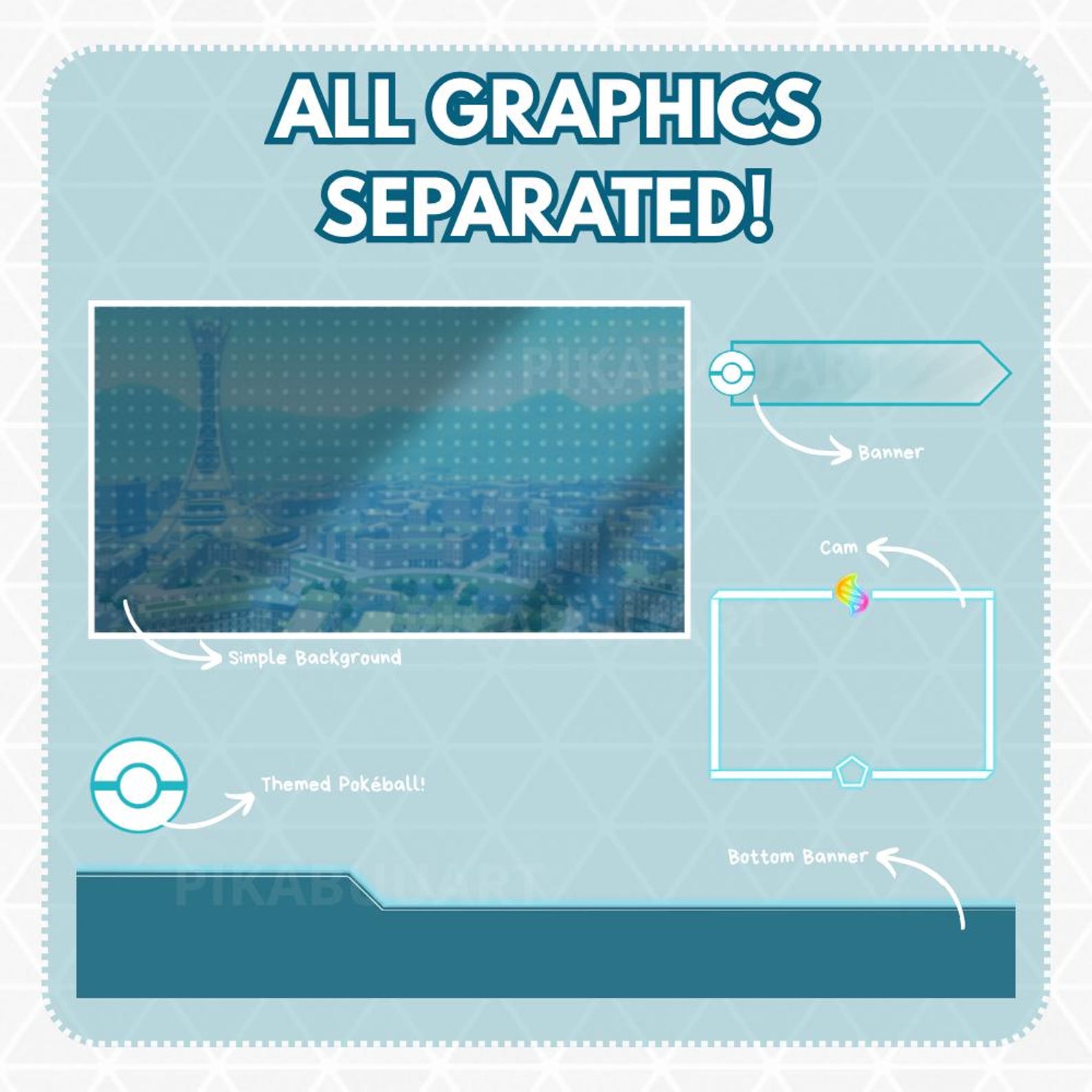 OVERLAY Pokémon Legends ZA | Twitch Kick Discord Youtube Graphics ...