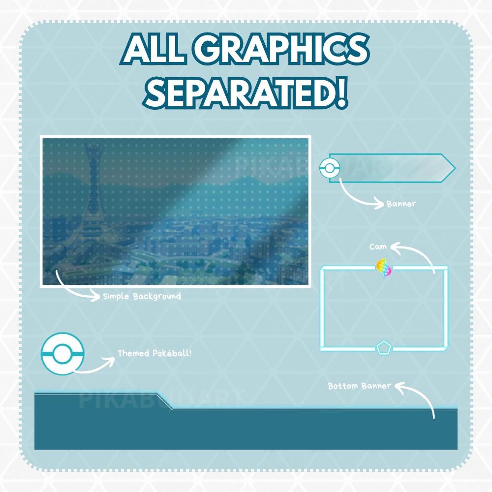 OVERLAY Pokémon Legends ZA | Twitch Kick Discord Youtube Graphics ...