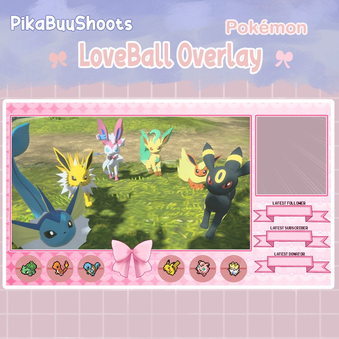 Pokémon Loveball Overlay | Loveball Layout | Pokéball Love | Twitch ...
