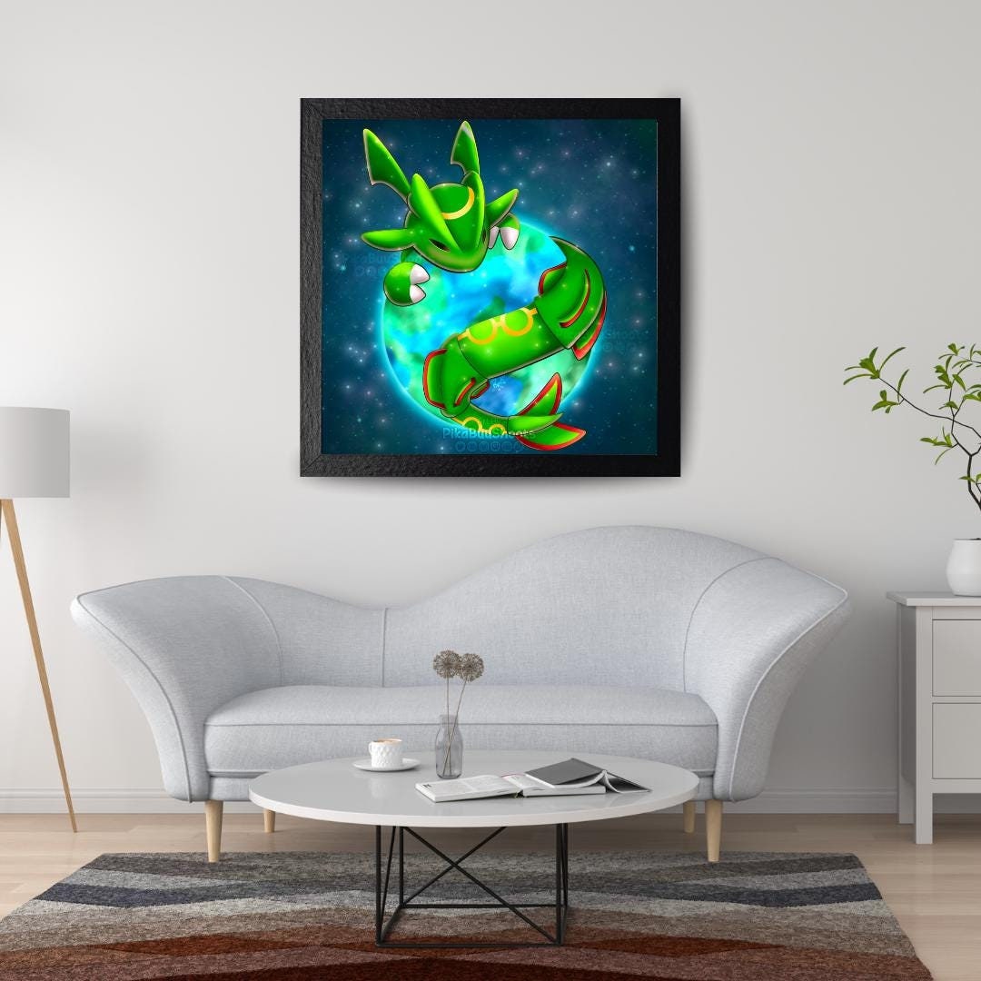 CUTE POKÉMON ART | Rayquaza Saves Planet Earth | Pokémon Rayquaza ...