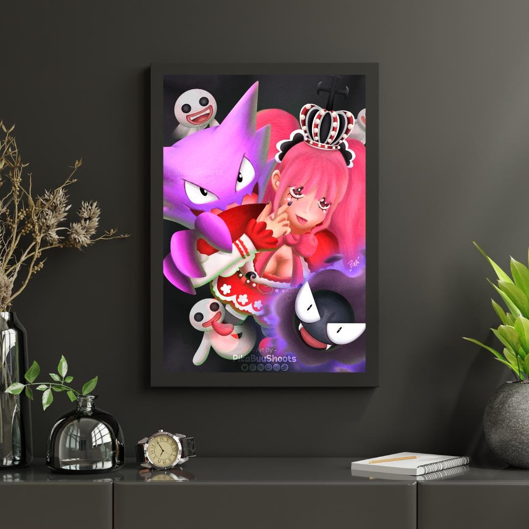 HALLOWEEN Pokémon & One Piece Digital Print Perona Ghastly Haunter Art ...
