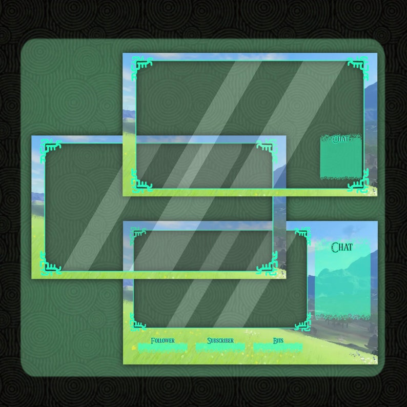 ZELDA TOTK Animated Overlay | Tears of the Kingdom Stream Package ...