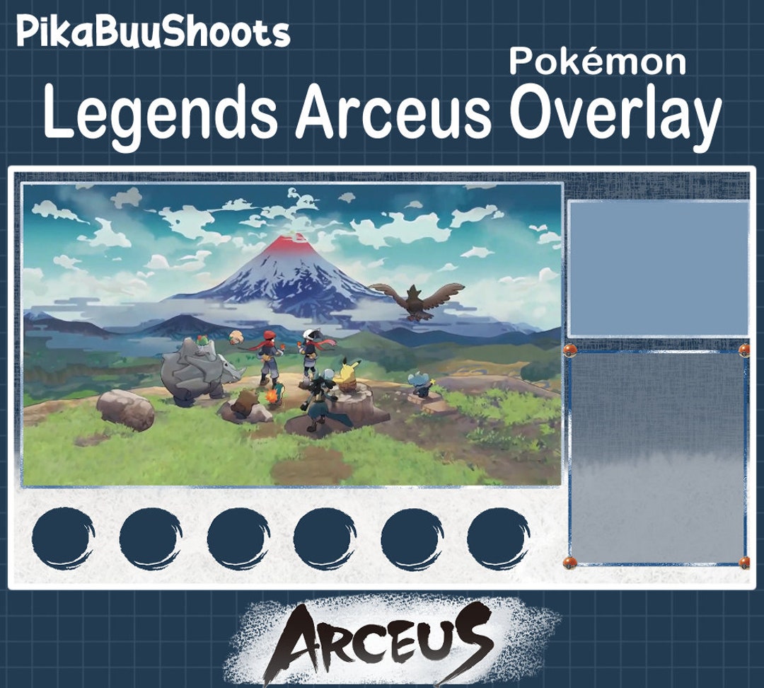 Pokemon Legends Arceus Overlay | Twitch Overlay | Stream Overlay ...