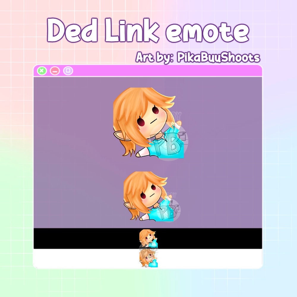 Ded RIP Link BOTW Emotes Legend of Zelda Emotes for Twitch/discord ...