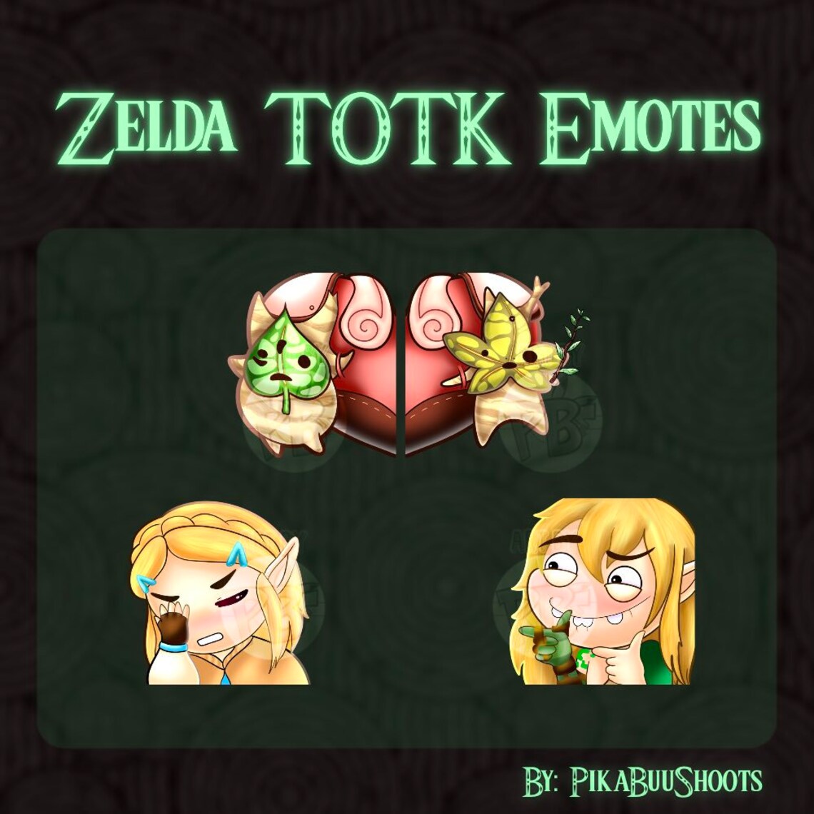 Tears Of The Kingdom Emotes Legend of Zelda Emotes for Twitch/Discord ...