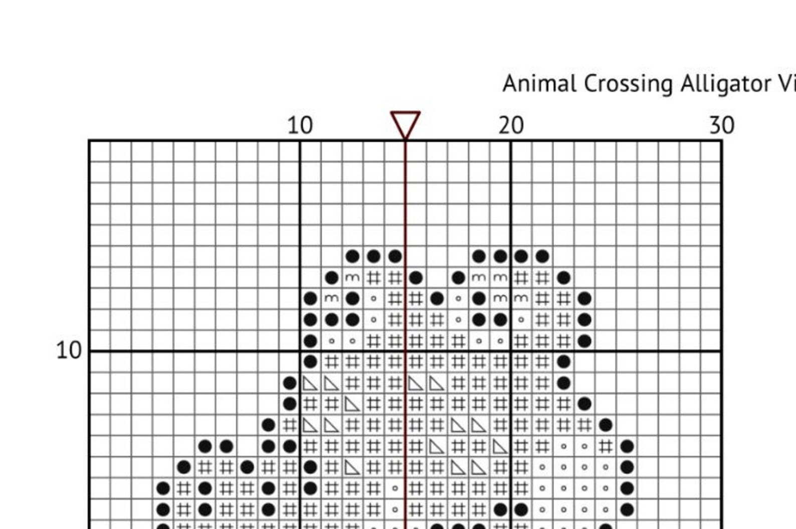 Animal Crossing Alligator Villagers Cross Stich Pattern Alfonso Alli ...