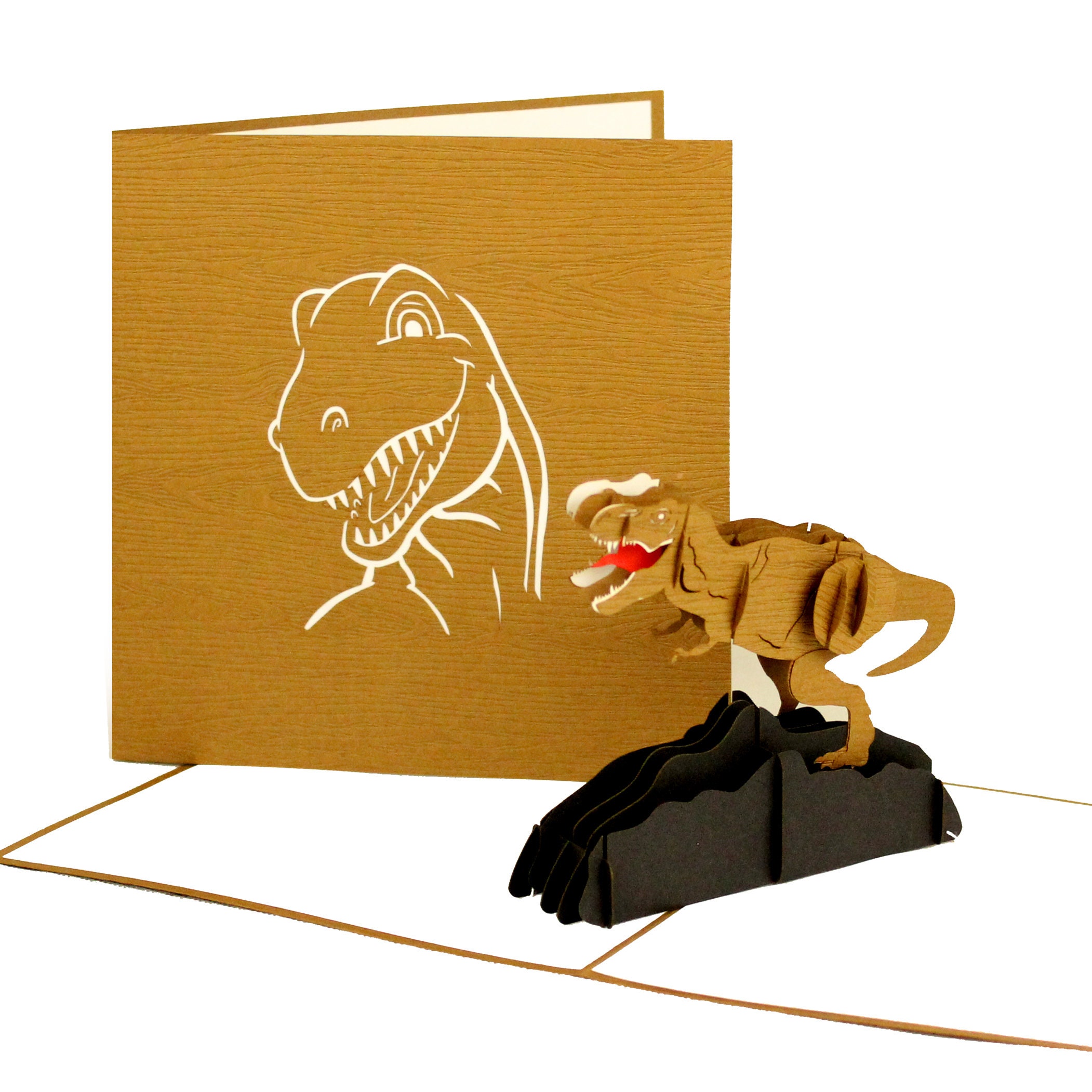 T-rex Dinosaur 3D Pop up Card - Etsy