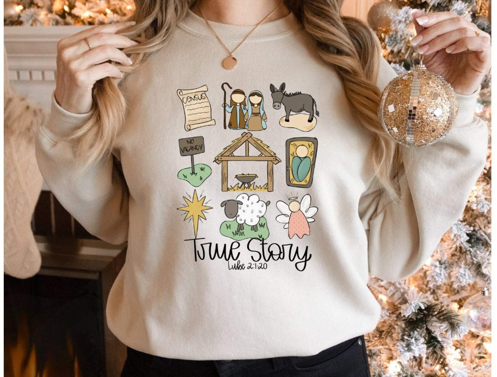 True Story Nativity Christmas Shirt, Christmas Gift, Christmas T-shirt ...