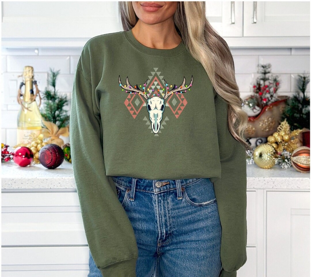 Western Christmas Shirt, Cowboy Christmas Sweatshirt, Country Christmas ...