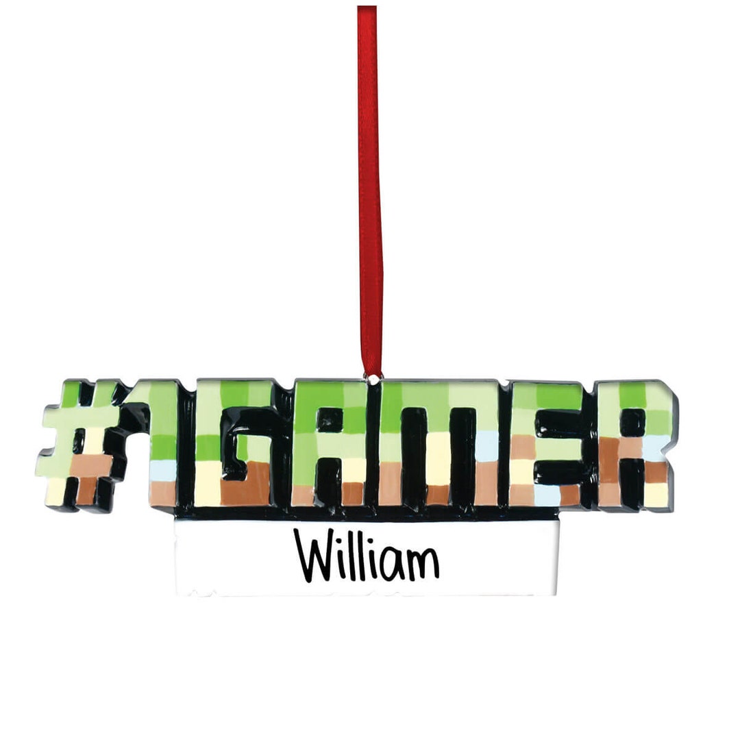 Number 1 Gamer - Personalized Christmas Ornaments - Games Video Games ...