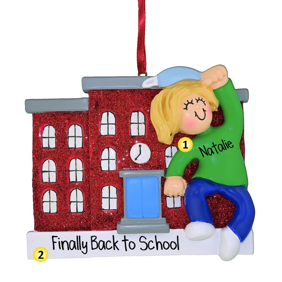 Returning to School Girl Blonde Hair Back to the Classroom Student ...