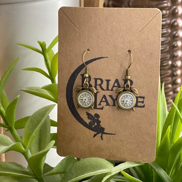 Clock Earrings - Etsy