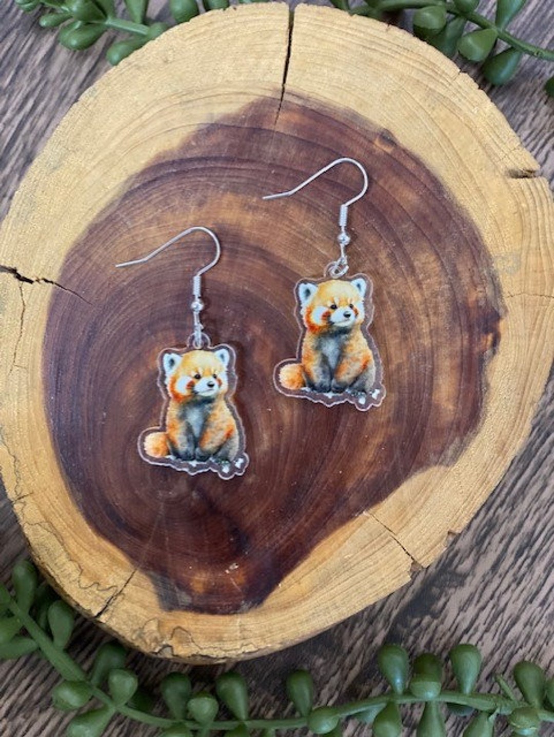 Red Panda Earrings | Chinese Earrings | Red Panda Lover Gifts | Red ...