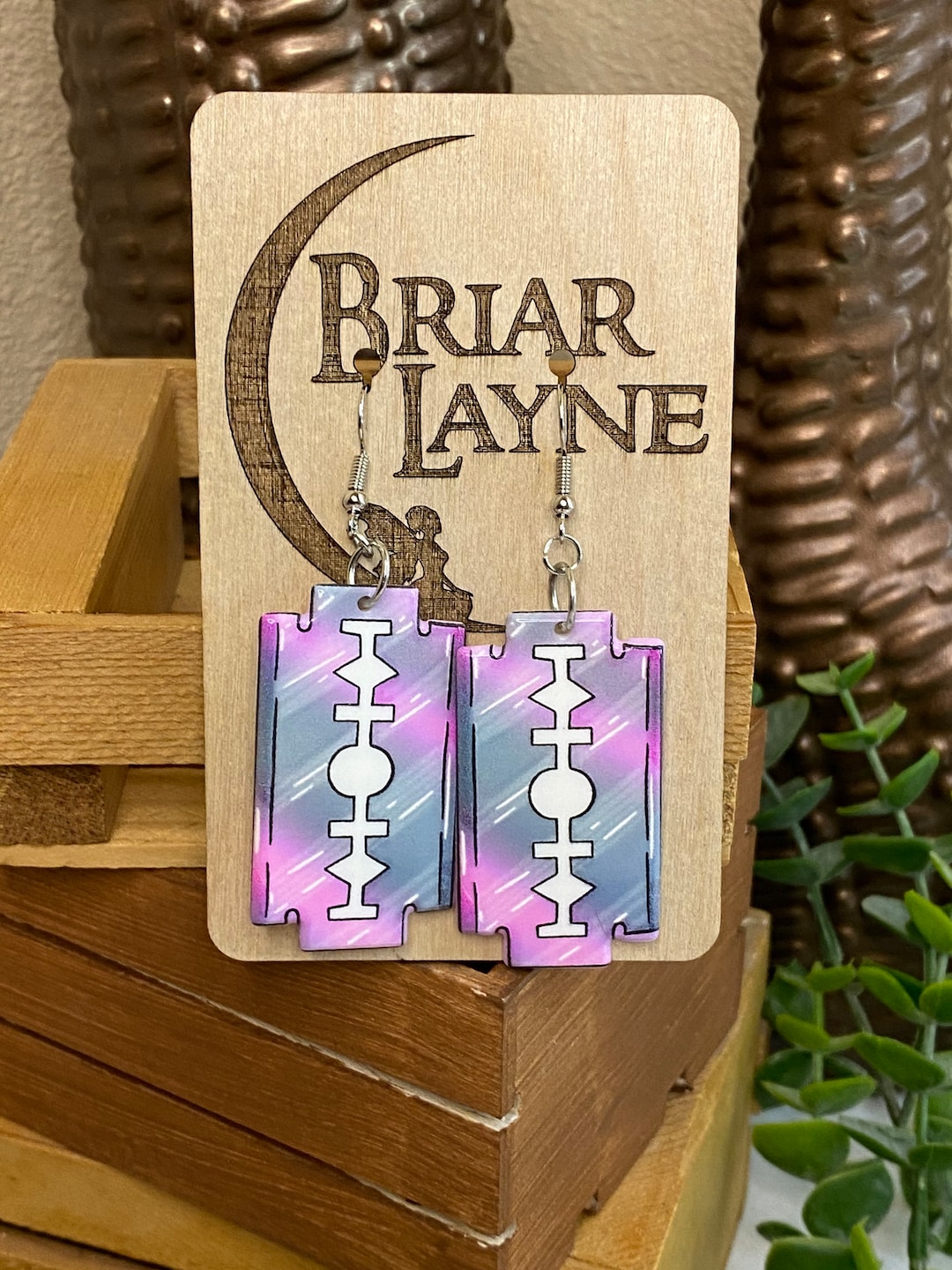 Razor Earrings | Razer Blade Earrings | Creepy Earrings | Punk Earrings ...