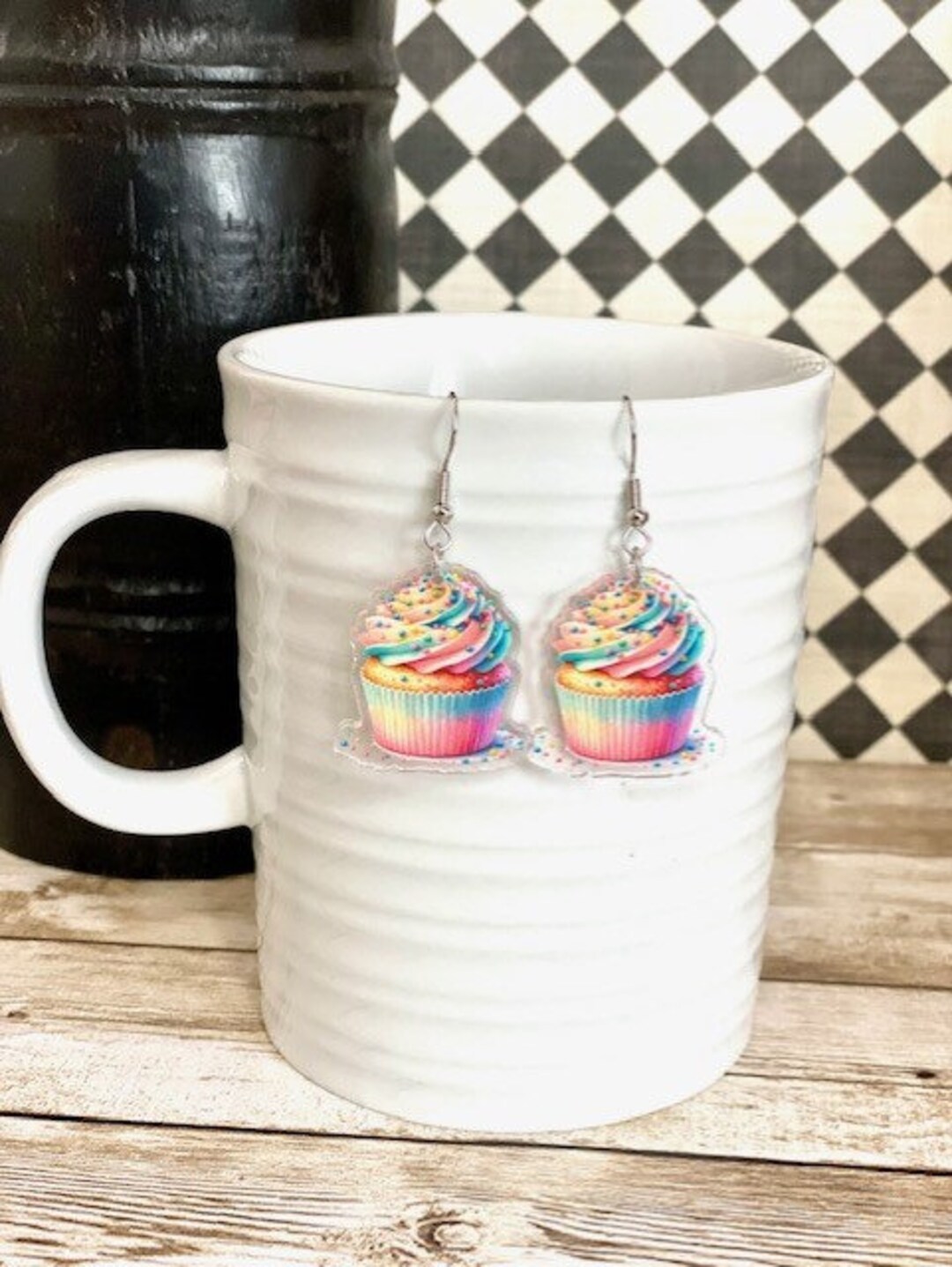 Cupcake Earrings Baker Earrings Baker Gifts Bakery Gifts Pastry Chef ...