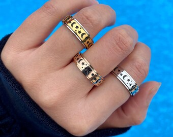 Gold Fidget Ring - Etsy