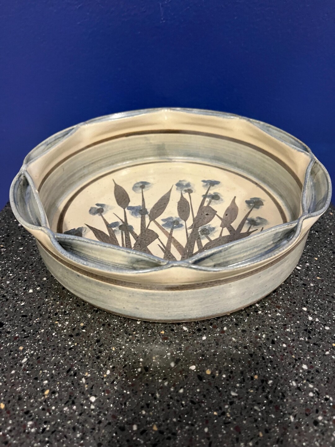 Cindy Angliss Art Pottery Signed Handcrafted Stoneware Pizza, Quiche ...