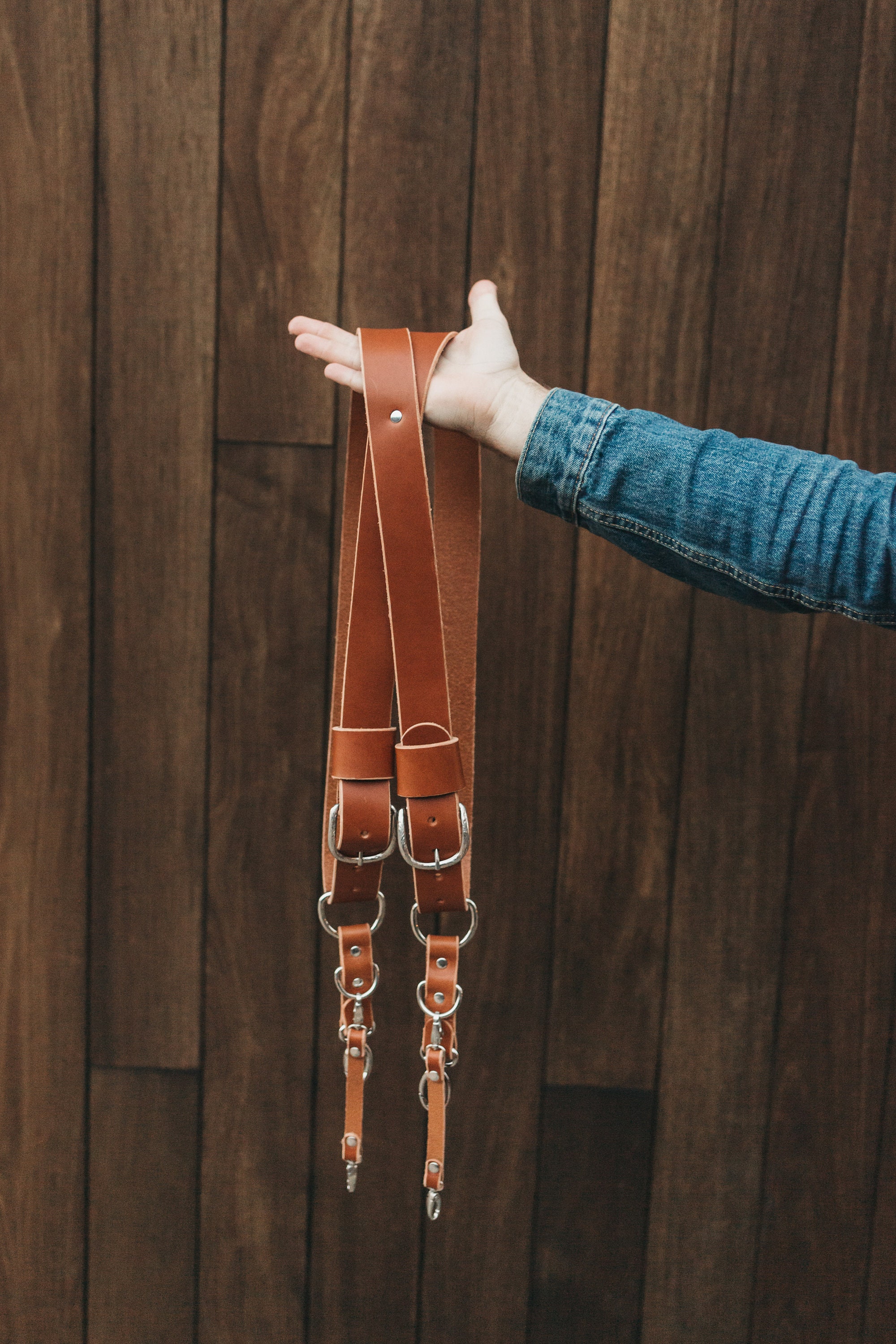 Standard Heritage Light Brown Dual Leather Camera Strap / Harness ...