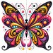 Whimsical Butterfly Bliss Cute Line Art Digital Pack - Etsy