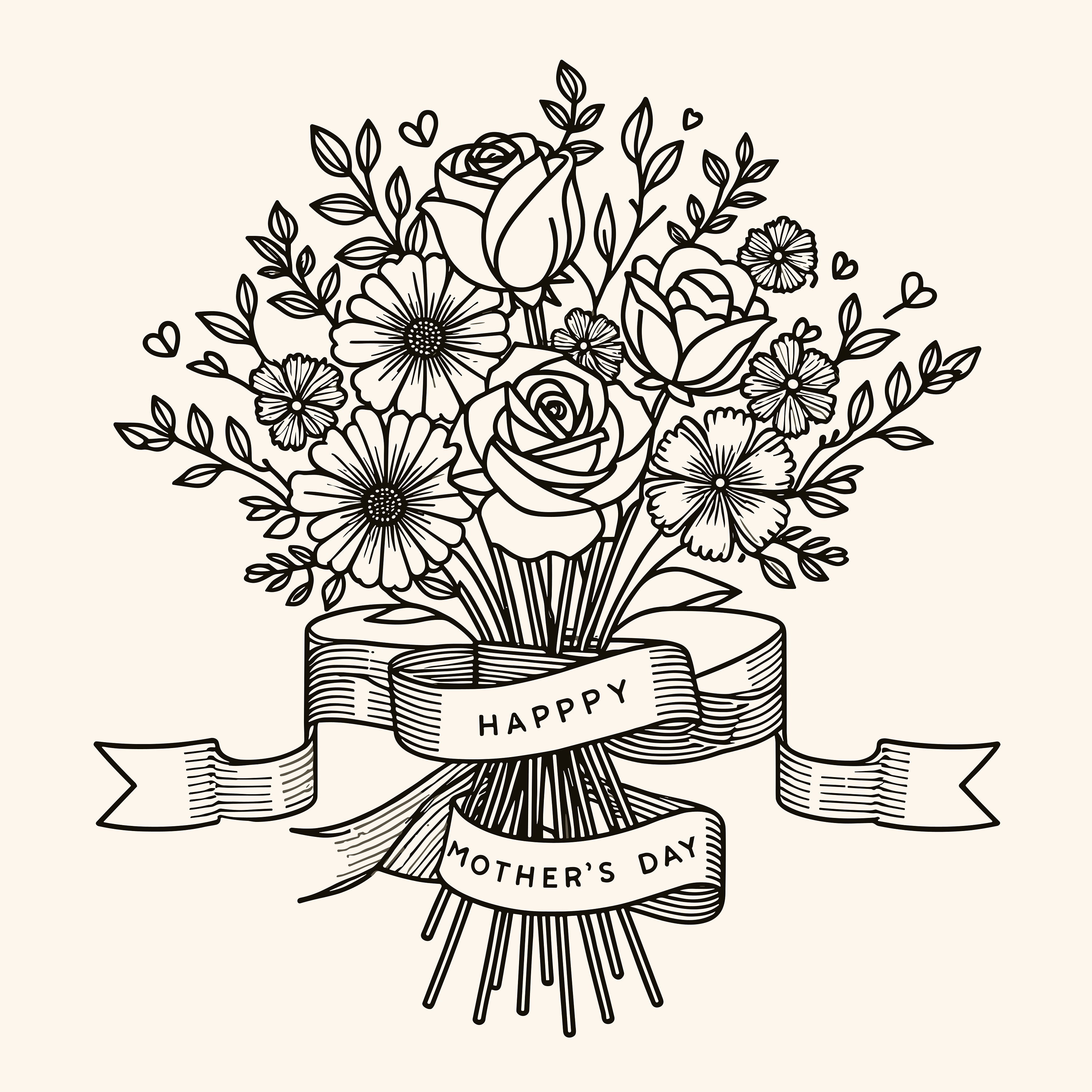 Digital Mother's Day Flower Bouquet Images Pack - Instant Download - Etsy