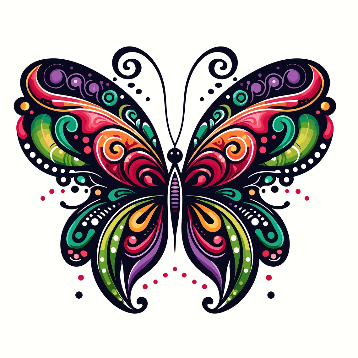 Whimsical Butterfly Bliss Cute Line Art Digital Pack - Etsy