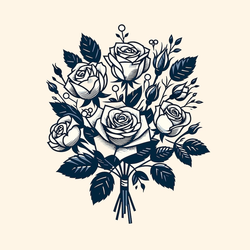 Digital Roses Pack With Delicate Color Enhancements - Instant Download ...