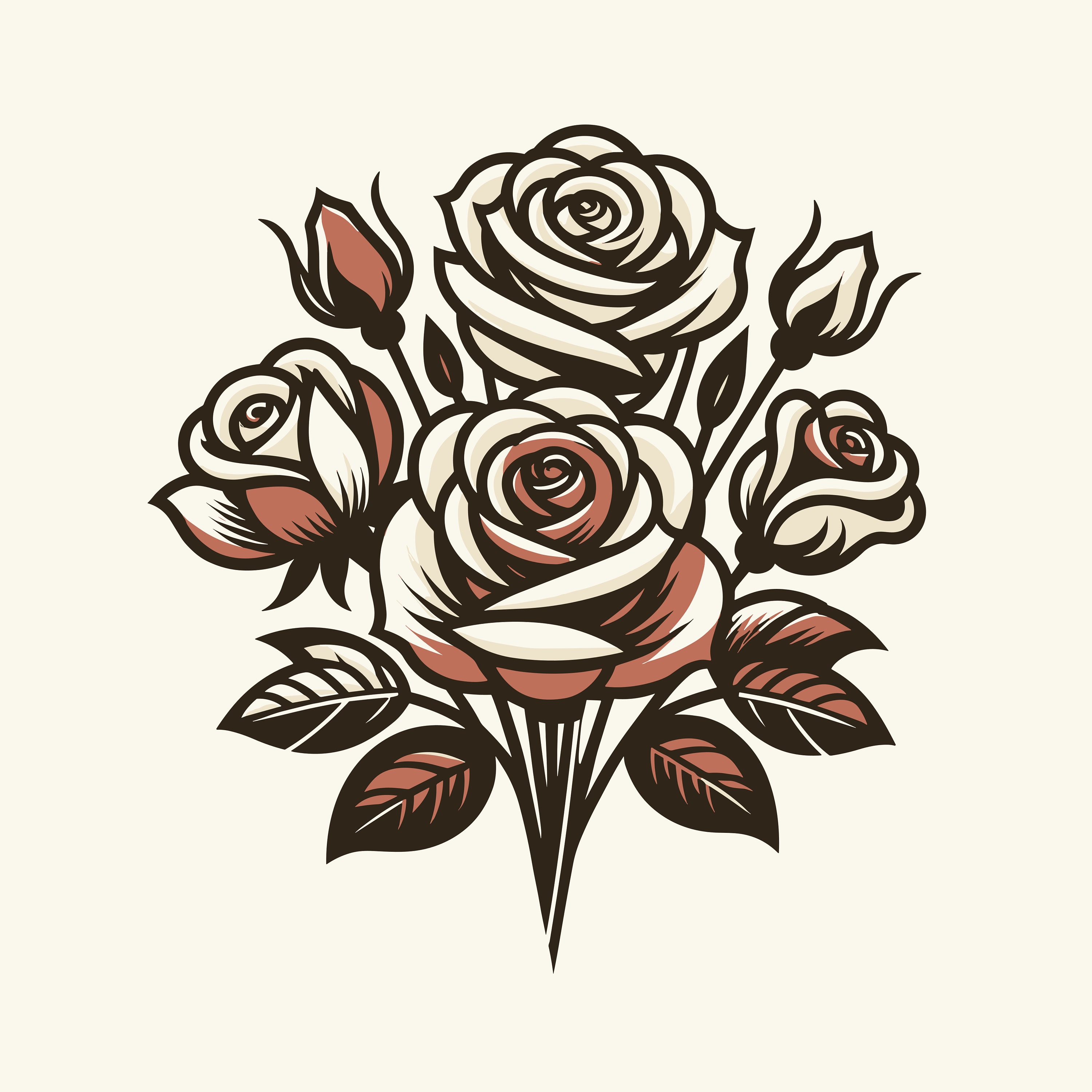 Digital Roses Pack With Delicate Color Enhancements - Instant Download ...