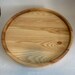 Handcrafted Solid 20 Inch Ash Wood Round Tray - Versatile Home Accent ...