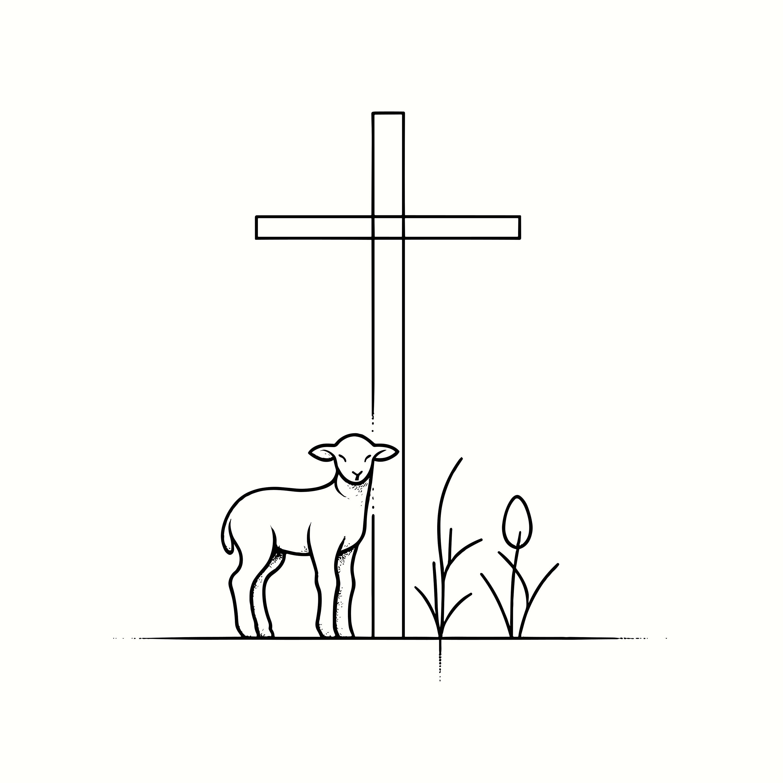 Divine Easter Line Art Style SVG Pack - Religious Cross, Dove - Instant ...