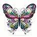 Whimsical Butterfly Bliss Cute Line Art Digital Pack - Etsy