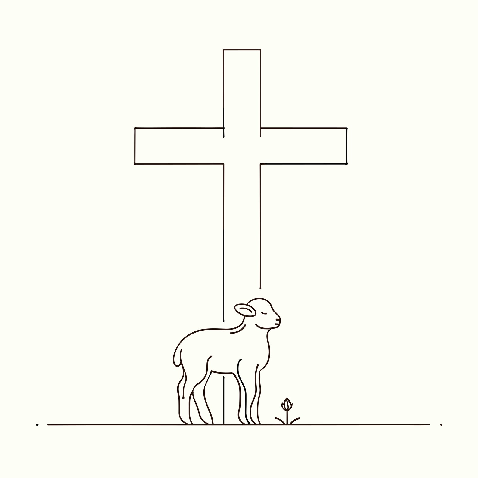 Divine Easter Line Art Style SVG Pack - Religious Cross, Dove - Instant ...