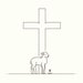 Divine Easter Line Art Style SVG Pack - Religious Cross, Dove - Instant ...