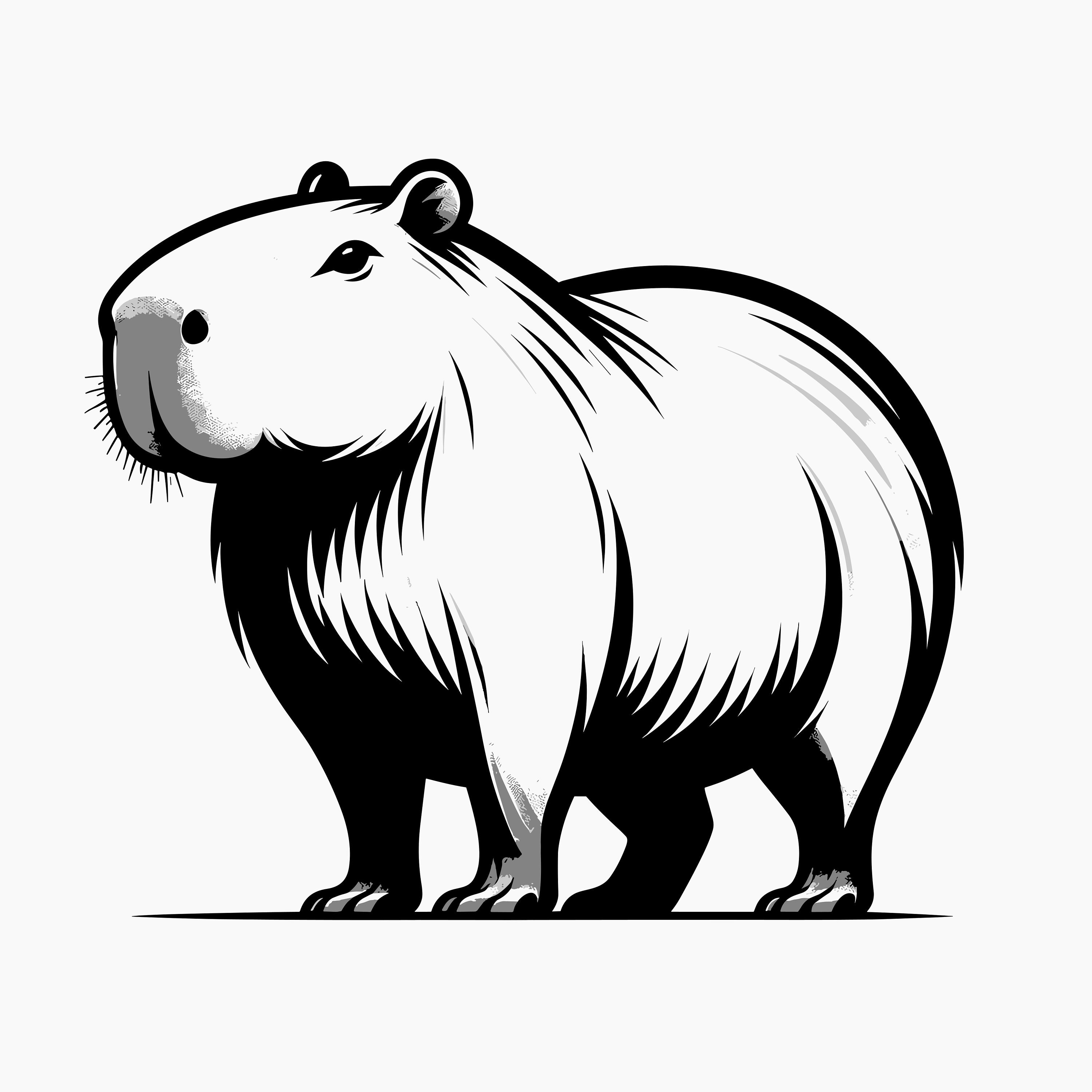Digital Capybara Images Pack - Cute Capybara Illustrations - Instant ...