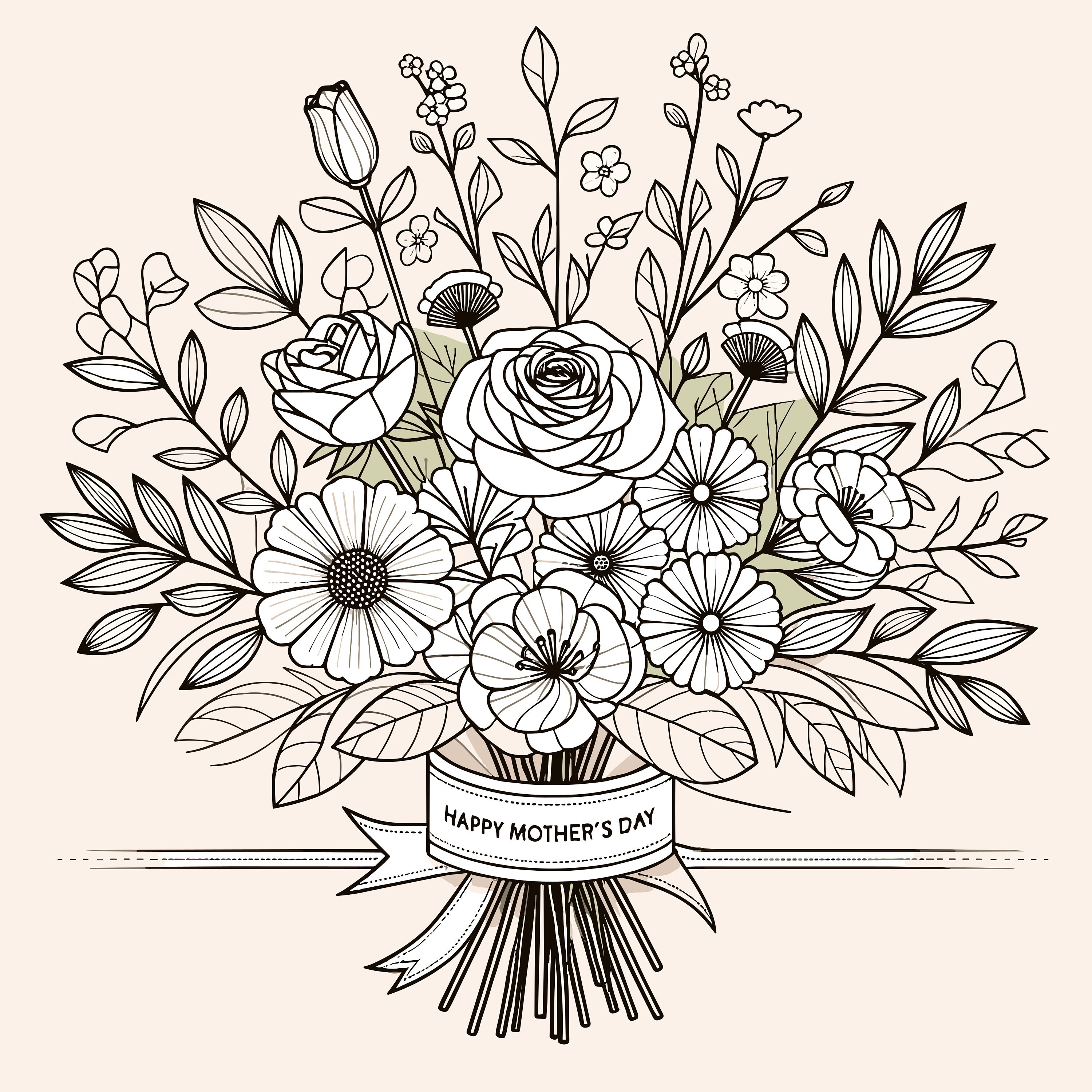 Digital Mother's Day Flower Bouquet Images Pack - Instant Download - Etsy