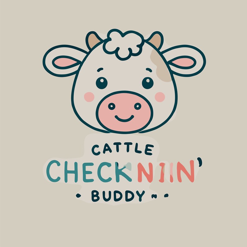 Cattle Checkin' Buddy - Cow Faces Digital Pack - Etsy