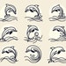 Digital Line Art Style Animals SVG Pack - Lion, Tiger, Penguin, Koala ...