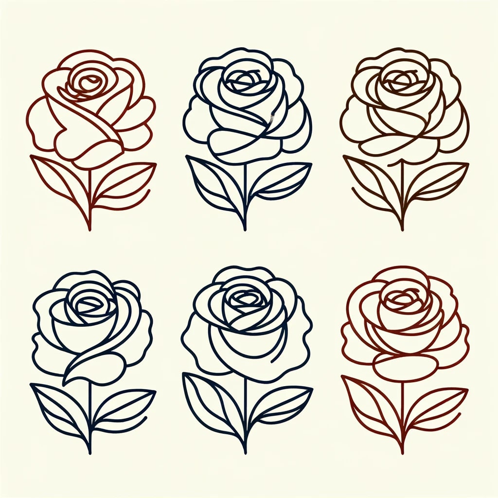 Elegant Rose SVG Pack - Etsy