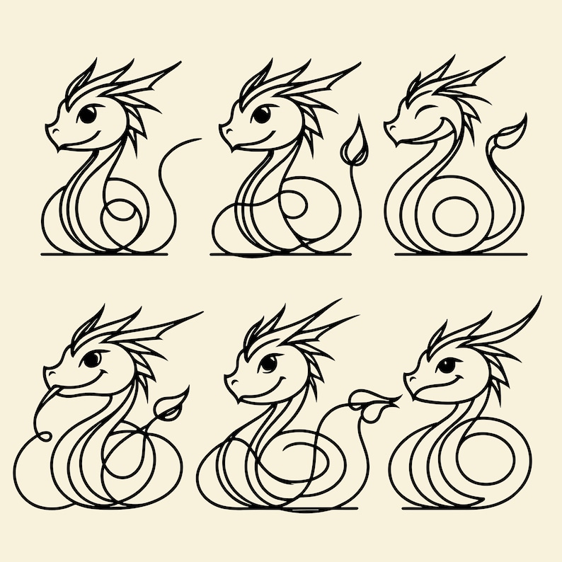 Digital Dragon Images Pack - Fantasy Dragons - Instant Download - Etsy