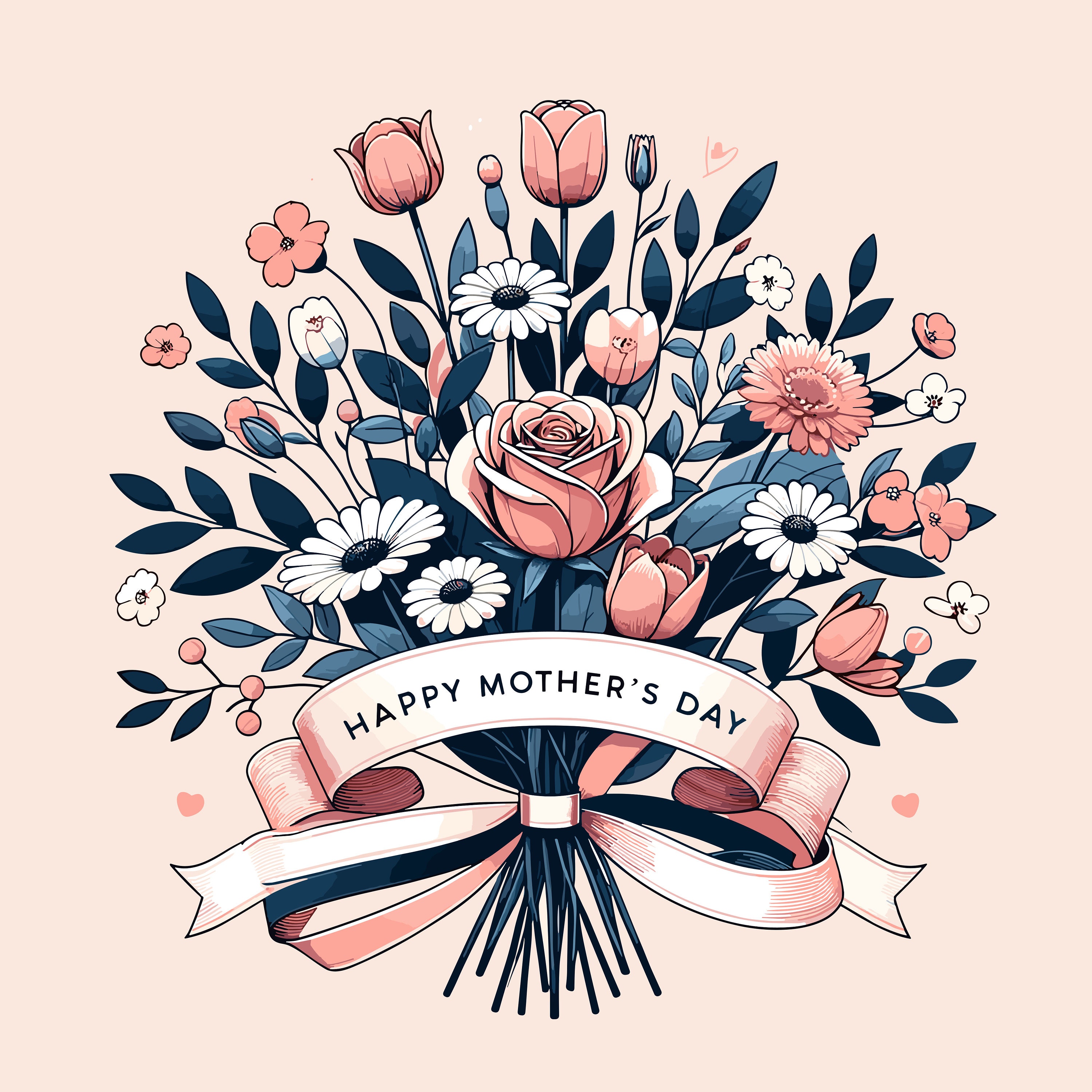 Digital Mother's Day Flower Bouquet Images Pack - Instant Download - Etsy