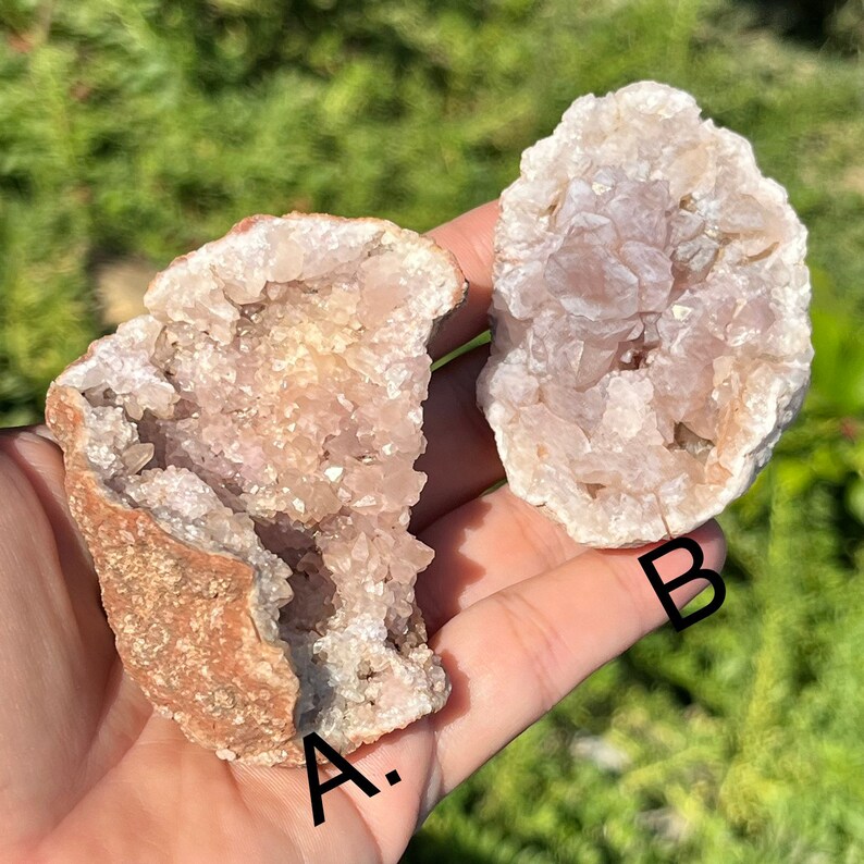 Rare Pink Amethyst Geode Raw Crystal Cave Mineral Specimen ~ Collectors ...