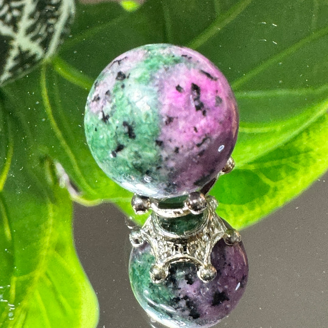 Ruby Zoisite Sphere | Ruby Sphere | Mini Sphere | Mini Crystal Sphere ...