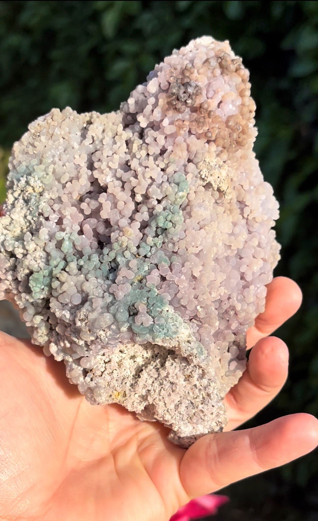 BIG Juicy Sparkly Tricolor Grape Agate Botryoidal Chalcedony Cluster ...