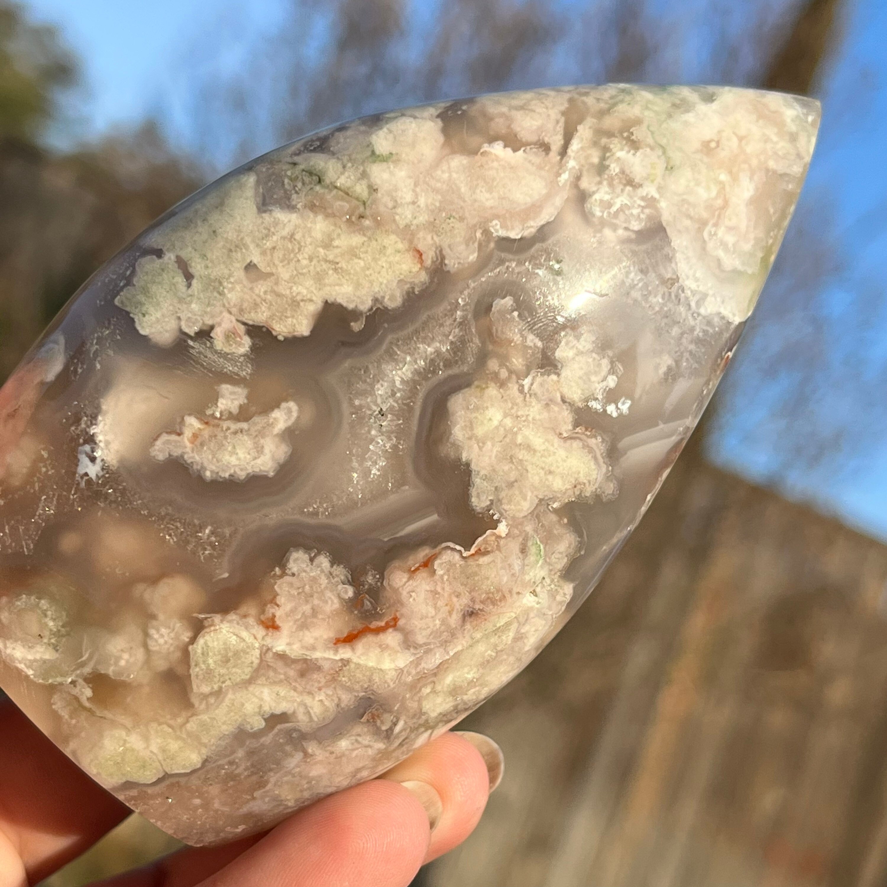 Large Black Flower Agate Freeform | Flower Agate Flame | Flower Agate ...