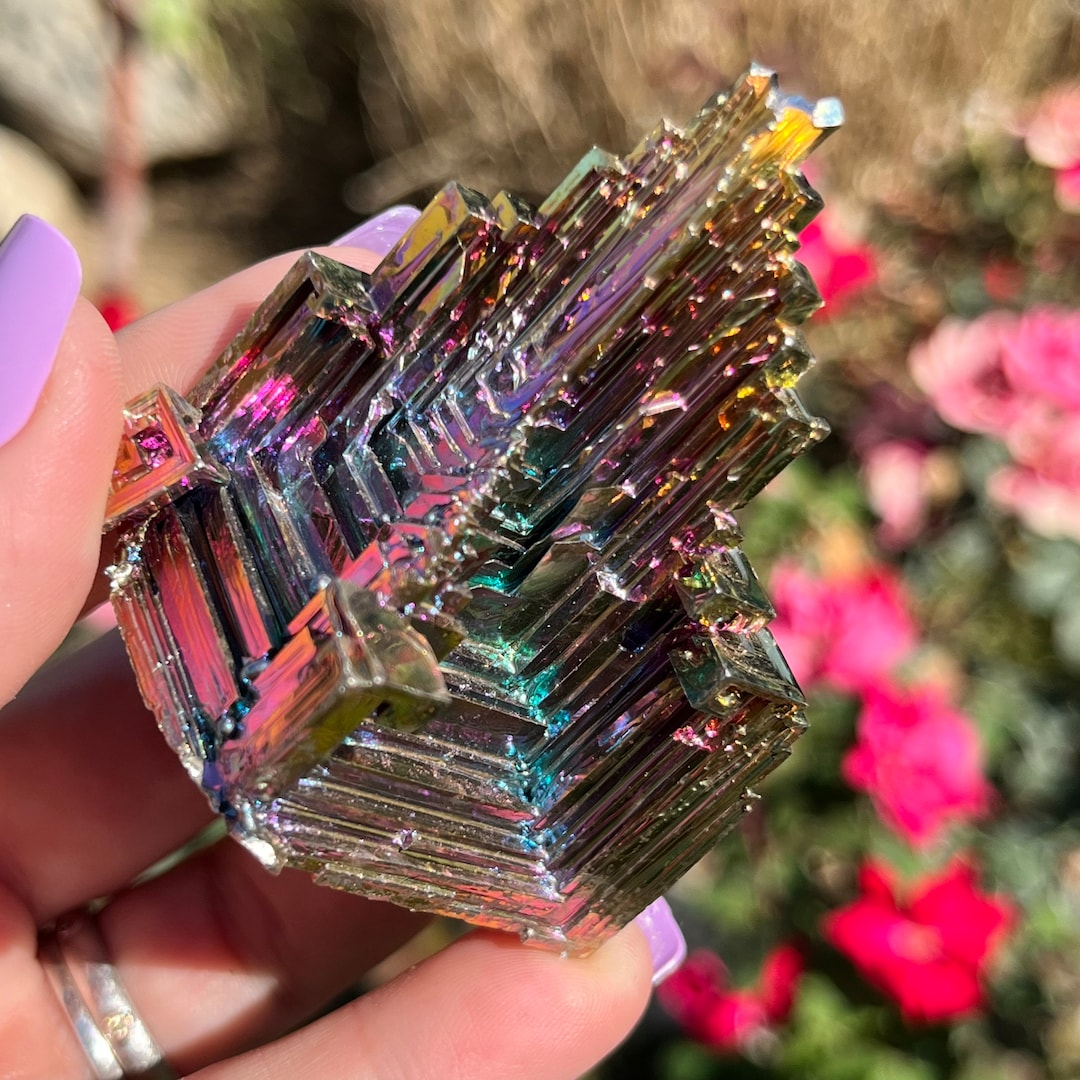 Rainbow Bismuth Cluster |bismuth Ore | Bismuth Crystal Tower |bismuth ...