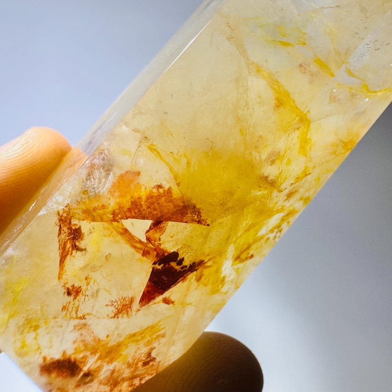 Gemmy Golden Healer Tower, Hematoid Quartz Tower - Etsy