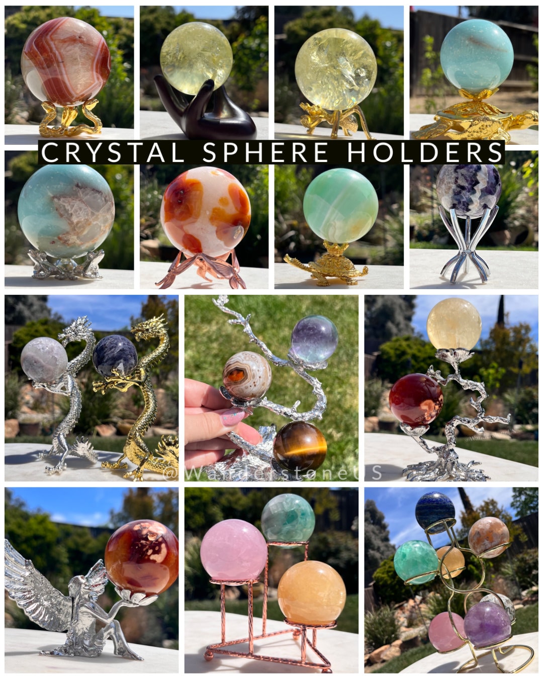 Crystal Sphere Stand | Sphere Stand | Crystal Display | Ant Sphere ...