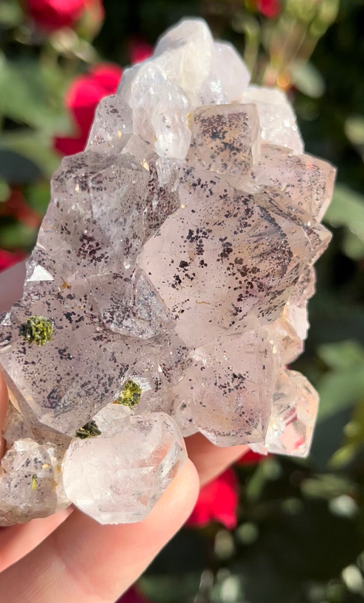Beautiful Inclusions Rainbows Garden Quartz Amethyst Epidote Pyrite ...